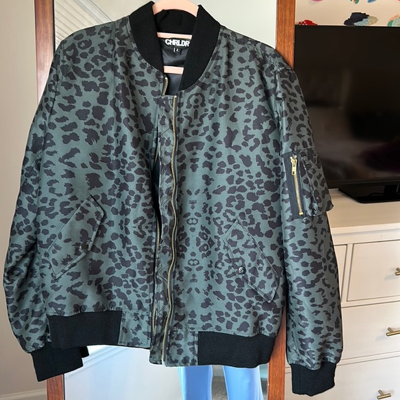 CHRLDR | Jackets & Coats | Leopard Print Bomber Jacket | Poshmark